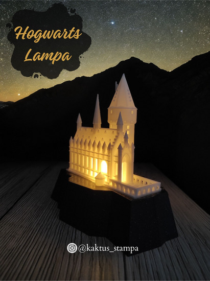 Hogwarts zamak lampa