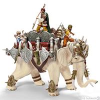 Schleich Dodatak za borbenog slona - sedlo i ratnici 42079