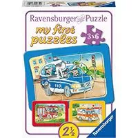 Ravensburger Moje prve puzle 3x6 delova Životinje dolaze u pomoć 05630