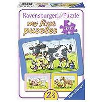 Ravensburger puzzle 3x6 delova - Krava, prase, konj 06571