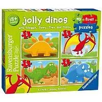 Ravensburger puzzle 14 delova - 4 u 1 Dinosaurusi 07289