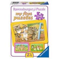 Ravensburger puzzle 3x6 delova - Mace, kuce i zeke 06572