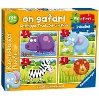 Ravensburger puzzle 14 delova - 4 u 1 Safari 07301