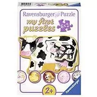 Ravensburger puzzle 12 delova - 6 u 1, Životinje 07176