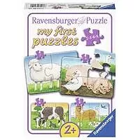 Ravensburger puzzle 20 delova - 4u 1, domaće životinje