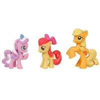 Hasbro My Little Pony - 3 Konjića Diamond Dazzle Tiara, Apple Bloom i Applejack A0266 A2032