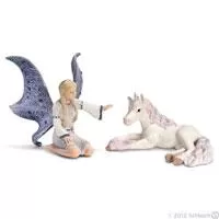 Schleich Bayala - Vila Lindariel sa ždrebetom jednoroga 70424