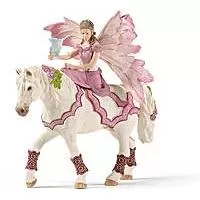 Schleich Figure Bayala - Vila Feja u svečanoj odeći na konju 70519