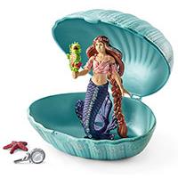 Schleich Figura Bayala - Sirena sa morskim konjicom u školjci 70563