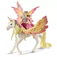 Schleich Figura Bayala - Vila Feya na leđima jednoroga-pegaza 70568