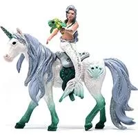 Schleich Bayala figurice - Sirena jaše morskog jednoroga 42509