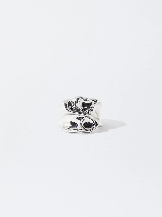 Silver Embossed Ring