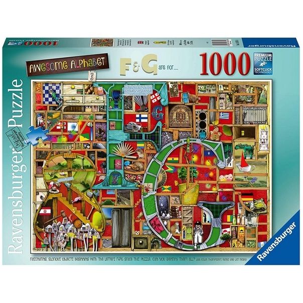 Ravensburger puzzle - Alfabet F i G- 1000 delova