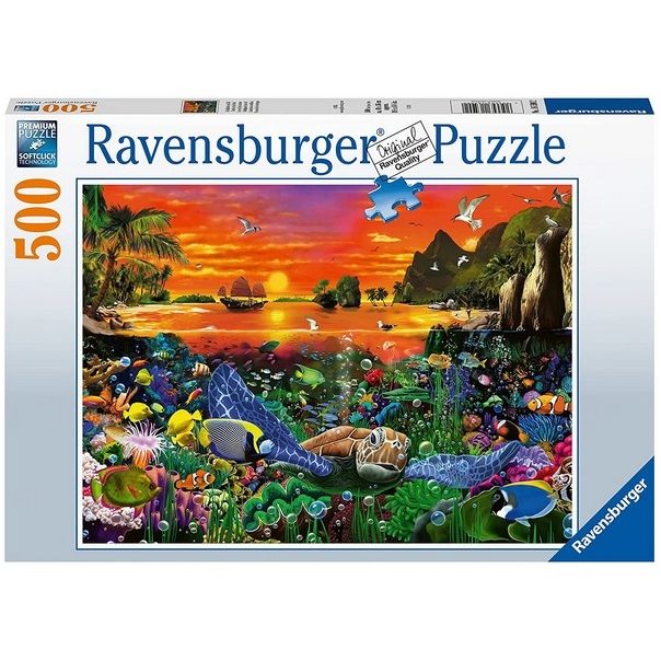 Ravensburger puzzle - Vesele kornjače - 500 delova