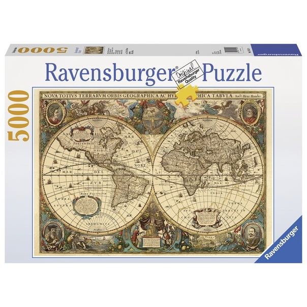 Ravensburger puzzle - Antička karta sveta - 5000 delova