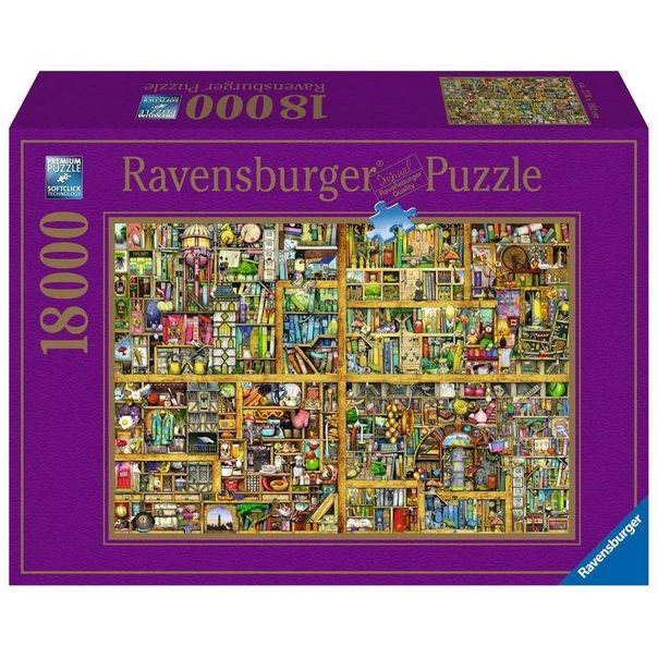 Ravensburger puzzle - Colin Thompson , Polica za knjige - 18000 delova