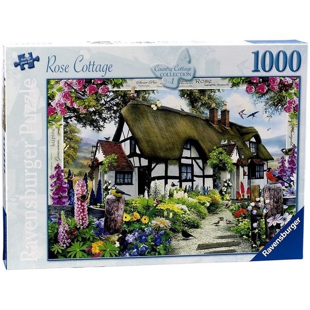 Ravensburger puzzle – Seoska kuća sa ružama - 1000 delova