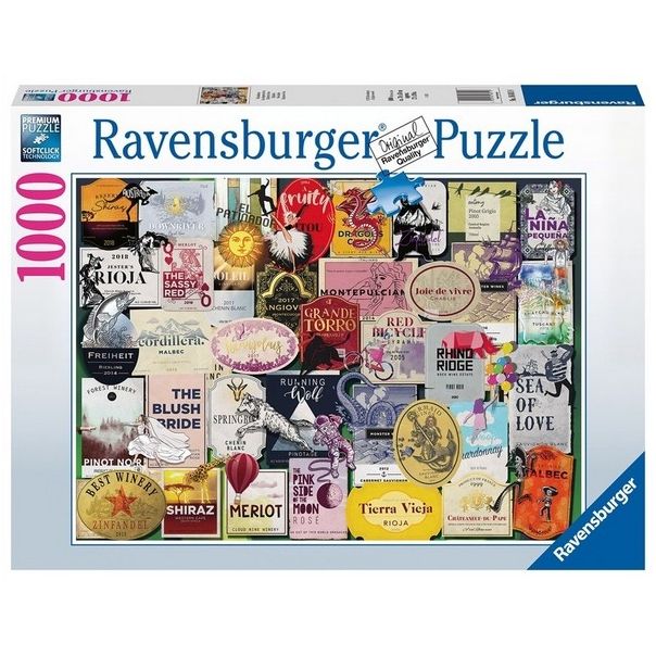 Ravensburger puzzle - Vinske etikete- 1000 delova