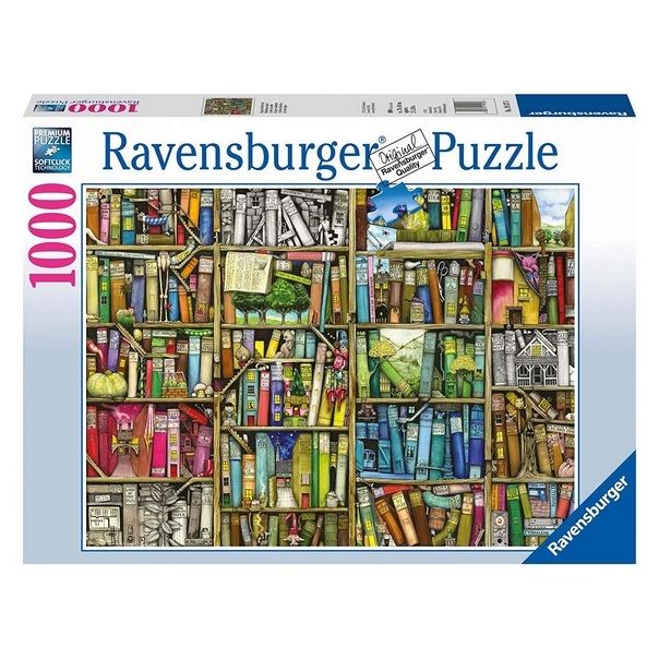 Ravensburger puzzle - Bizarre biblioteka - 1000 delova