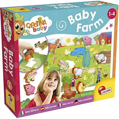 Carotina edukativna slagalica baby farma Lisciani 58464/67848