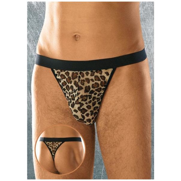 Muške Seksi Tange Leopard Thong 4457