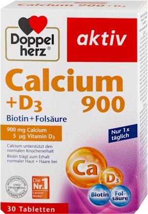 Doppelherzaktiv Calcium 900 + D3 tablete, 30 komDodatak ishrani