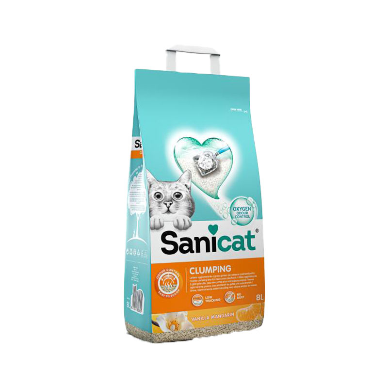 Sanicat Clumping Vanila mandarin 8l