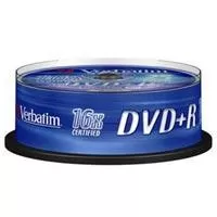 Verbatim DVD+R 16X SP 1/25 MattSilver