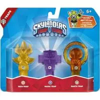 Skylanders Trap Team Tri Zamke - Triple Trap Pack Tech Scepter + Magic Log Holder + Earth Orb 87276EU