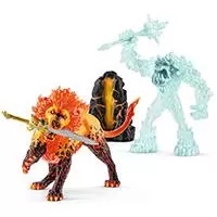 Schleich Figure Eldrador - Čudovište mraza protiv vatrenog lava 42455