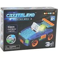 Crystaland prozirne kocke sa svetlom 3u1 auto 62 komada