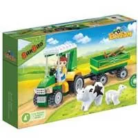 BanBao EcoFarm kocke Traktor sa prikolicom 8586