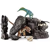 Schleich Figure Dinosaurusi - Hererasaurus, Psitakosaurus, Mikroraptor i pećina 41461