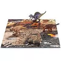 Schleich Figurice Dinosaurusi 4 kom. na puzzle podlozi 42212