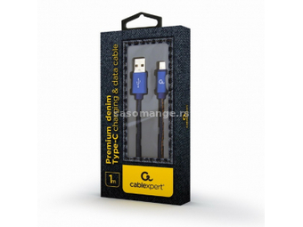 Gembird (CC-USB2J-AMCM-1M-BL) kabl USB (muški) na tip-C (muški) 1m plavi