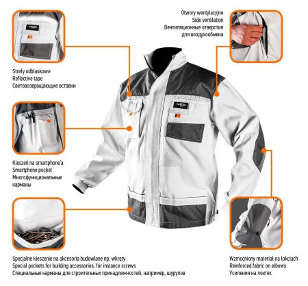 Neo tools bluza bela-XL ( 81-110-XL )
