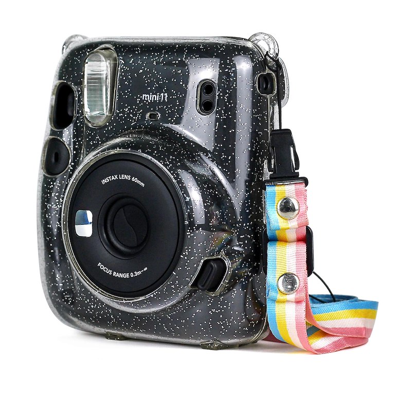 Torbica za Fujifilm Instax Mini 12 Providna sa šljokicama (Glitter)