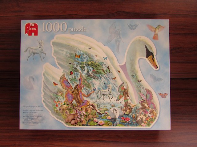 Puzzle Jumbo 1000 delova (Shaped Angelic Swan)