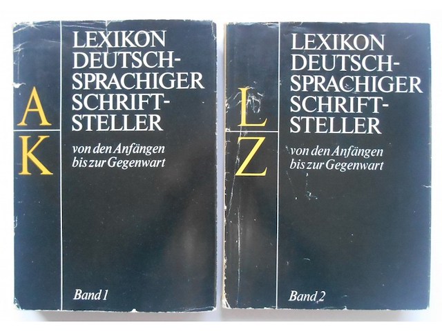 LEXIKON DEUTSCHSPRACHIGER SCHRIFTSTELLER 1-2