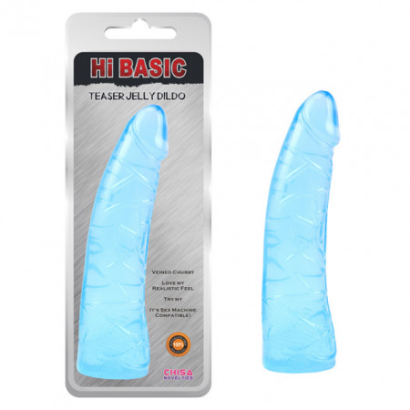 Plavi TPE dildo 19cm | Blue TPE Dildo