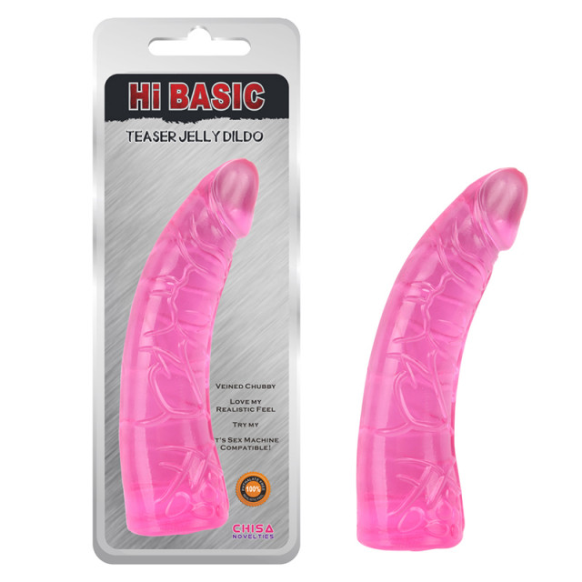 Roze TPE dildo 19cm | Pink TPE Dildo 19cm