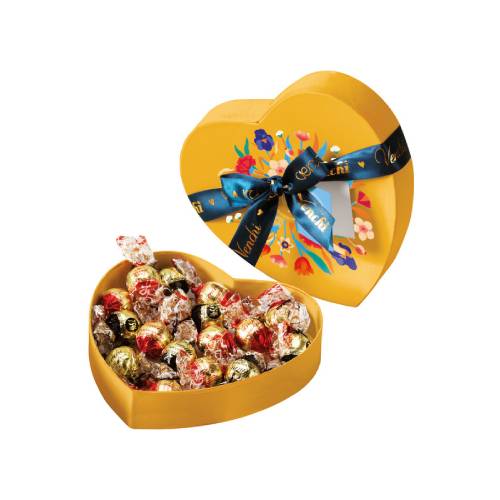 Venchi Baroque heart gift box with milk and dark Chocomousse 230g