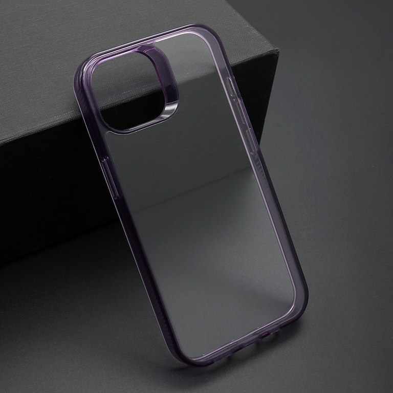 iPhone 15 Color frame silikonska futrola (Purple)