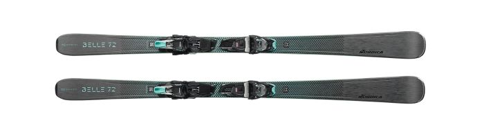 SKIJE NORDICA BELLE DC 72 black-teal TP2 LIGHT 11 FDT (0C1001OC001)