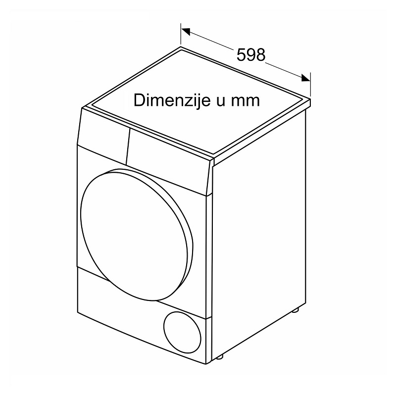 Bosch mašina za sušenje veša WTH83254BY