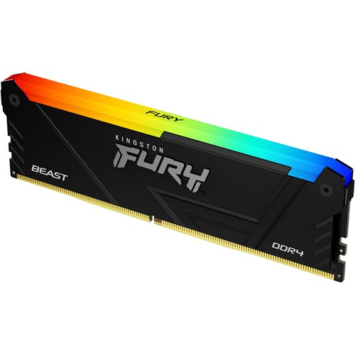 Kingston 32GB (1x32GB) DDR4 3600MT/s CL18 FURY Beast RGB Black XMP DIMM memorija | KF436C18BB2A/32