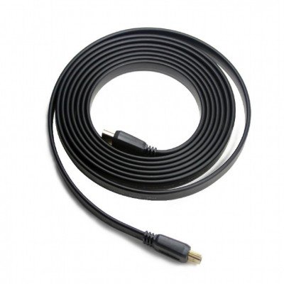 Gembird HDMI v.1.4 male-male flat cable, 3 m, black color | CC-HDMI4F-10