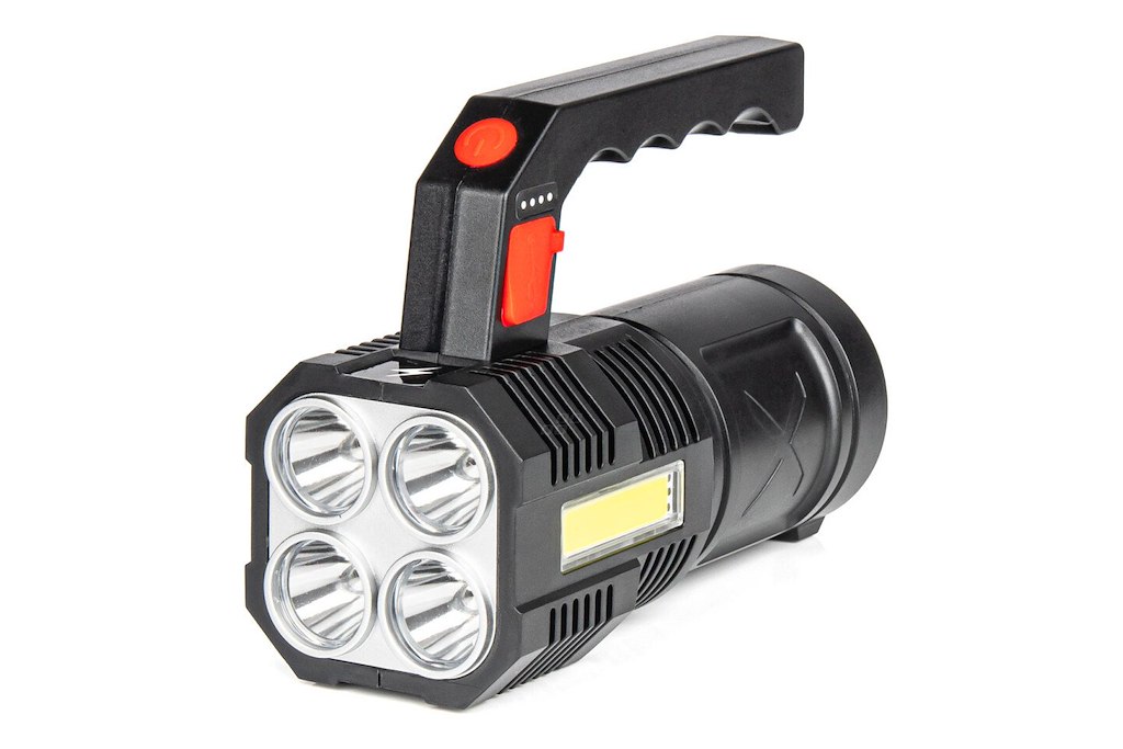 Punjiva lampa 4LED + COB 1200mAh AMIO-03273