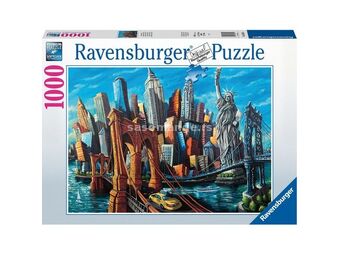 Ravensburger puzzle - Njujork- 1000 delova