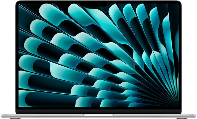 Apple MacBook Air, mqkr3cr/a, 15.3 Retina display 500nits, M2 chip 8‑core CPU, 8‑core GPU, 8GB RAM, 256GB SSD, Silver, laptopID EK000546311